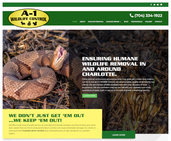 Our New Website is Live! | A-1 Wildlife Control